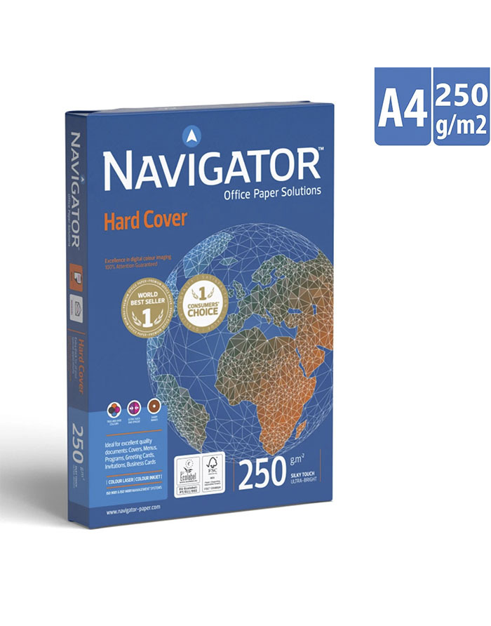 Hartie NAVIGATOR Hard Cover A4 250g/m2 125 foi