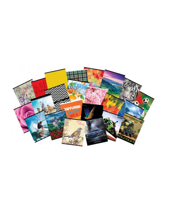 Caiet A5 12file patratele colorate