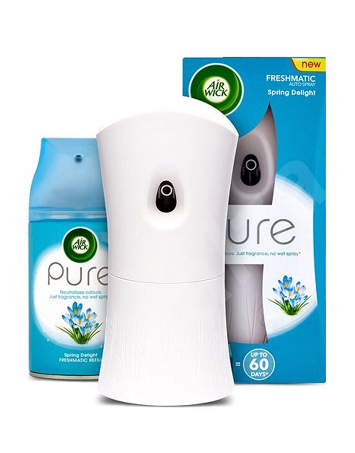 Odorizant de camera AIRWICK aparat+rezerva monocomplet white flower 250ml