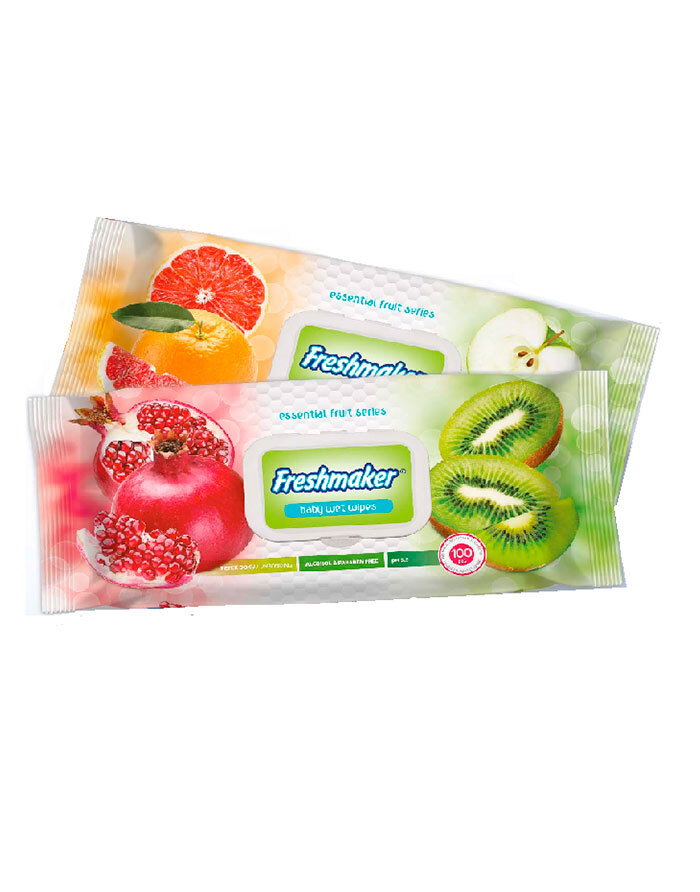 SERVETELE UMEDE FRESHMAKER 100 BUC FRUCTE CU CAPAC