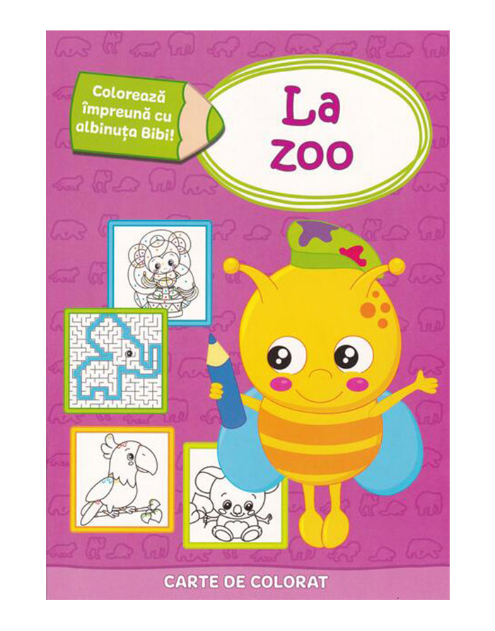 Carte de colorat.La Zoo