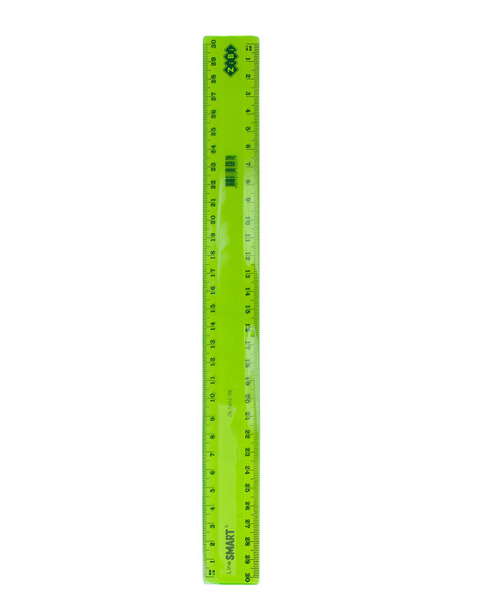 Rigla plastic 30cm diverse culori Smart Line