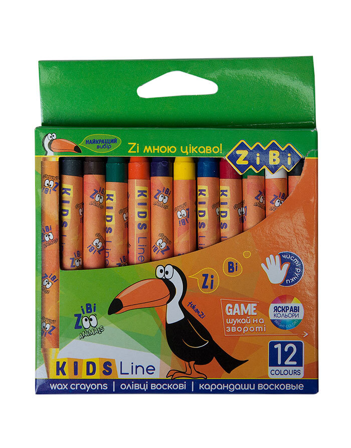 Creioane cerate 12culori Kids Line